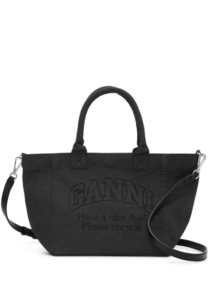GANNI - Organic Cotton Small Tote Bag – On Sale Now with Up to 31% Off ...