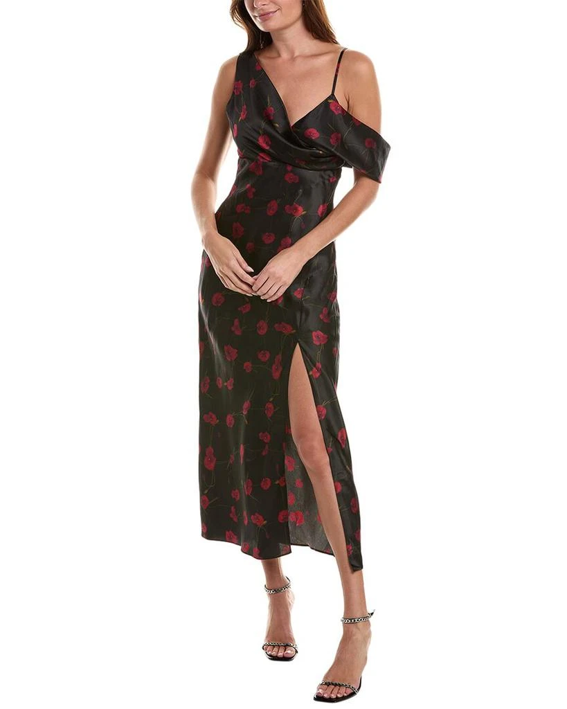 NICHOLAS Finley Silk-Blend Midi Dress - Dresses & Skirts - Free ...