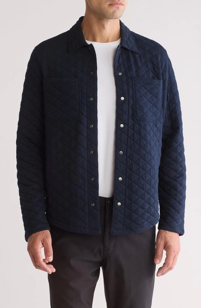 Perry Ellis Diamond Quilted Shirt Jacket - Jackets - BeyondStyle