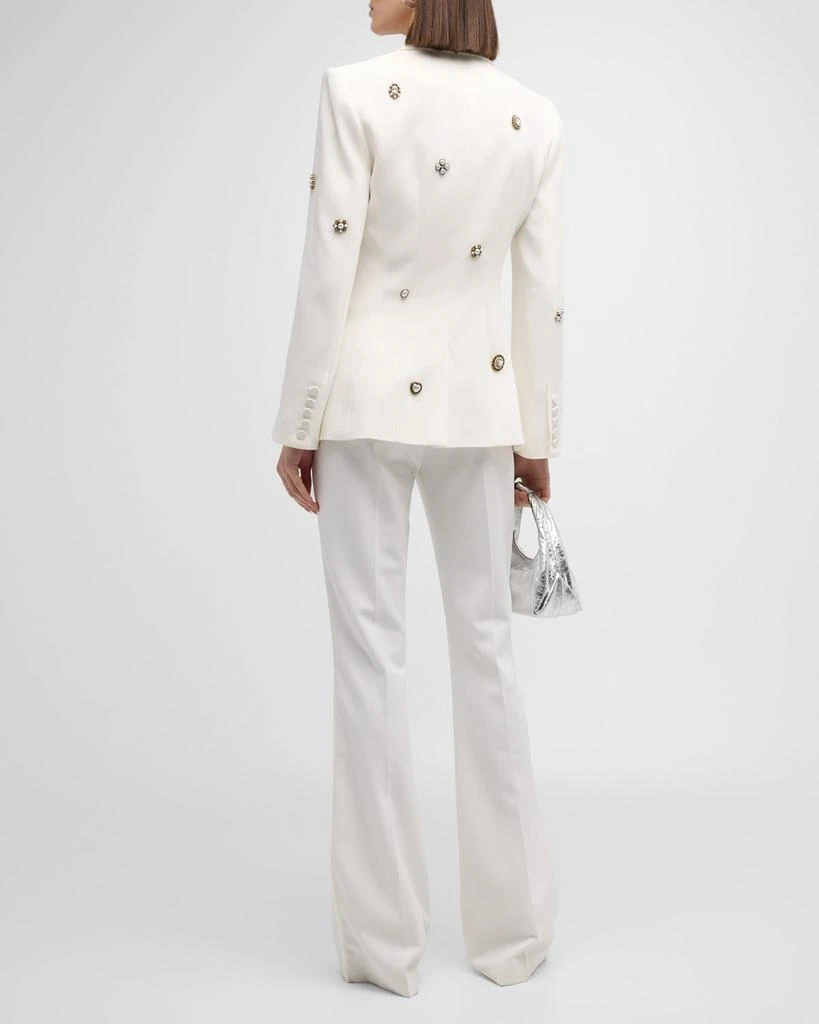 Shop Cheyenne Golden Charm Embroidered Crepe Blazer on Sale at ...