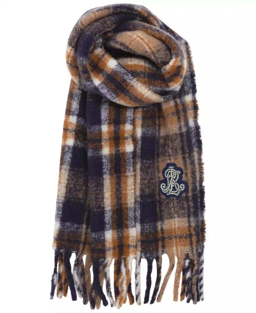 Ralph Lauren Brushed Lofty with Crystal Patch Scarf - Scarves - Free ...