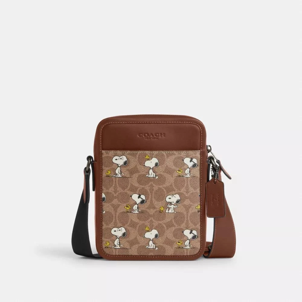Shop Coach X Peanuts Sullivan Crossbody Bag In Signature Canvas With ...