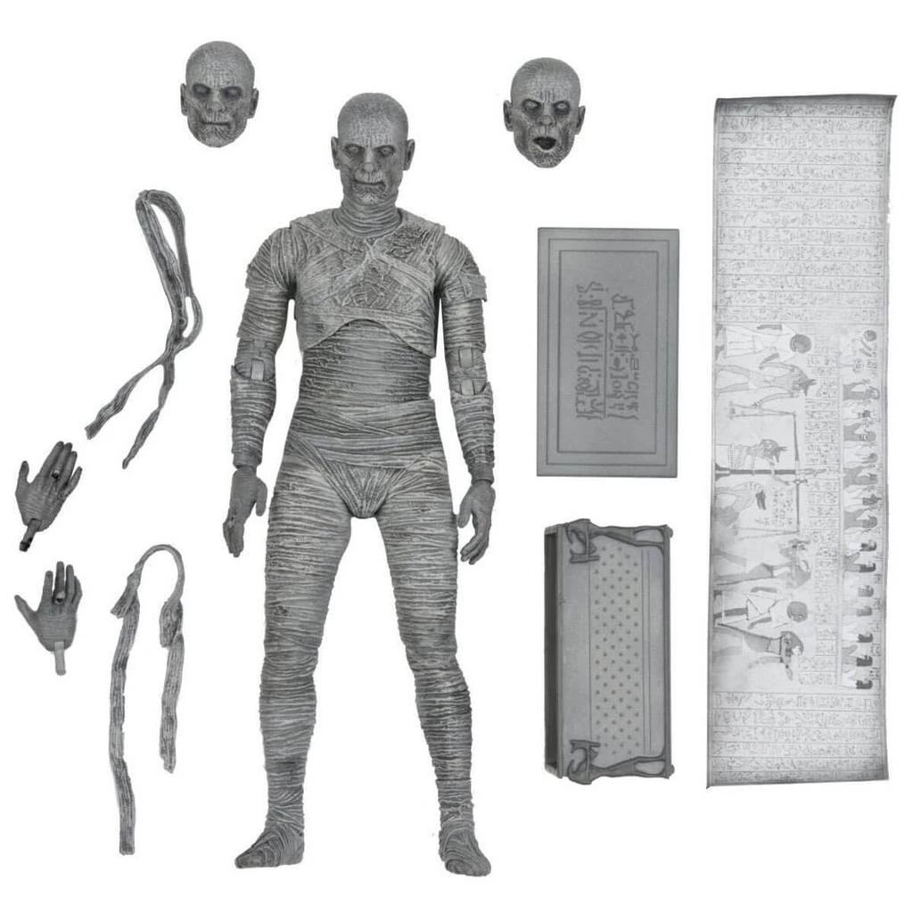 NECA NECA Universal Monsters The Mummy Black and White Version Ultimate ...
