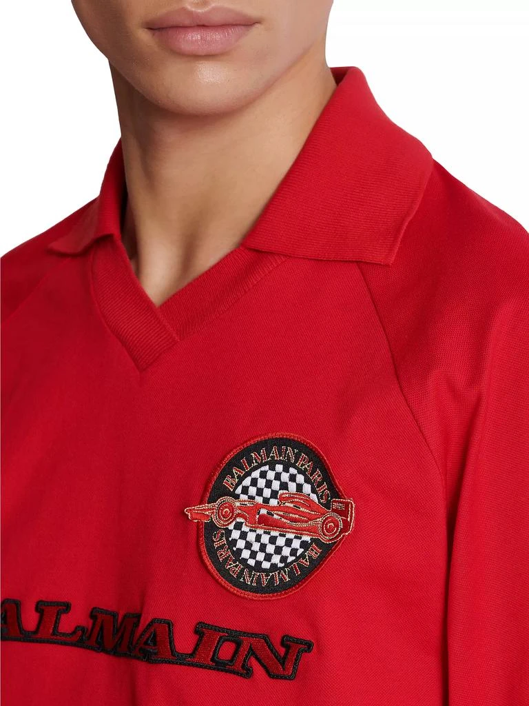 Shop Balmain x Formula 1 Cotton Polo Shirt on Sale at BeyondStyle – Get ...
