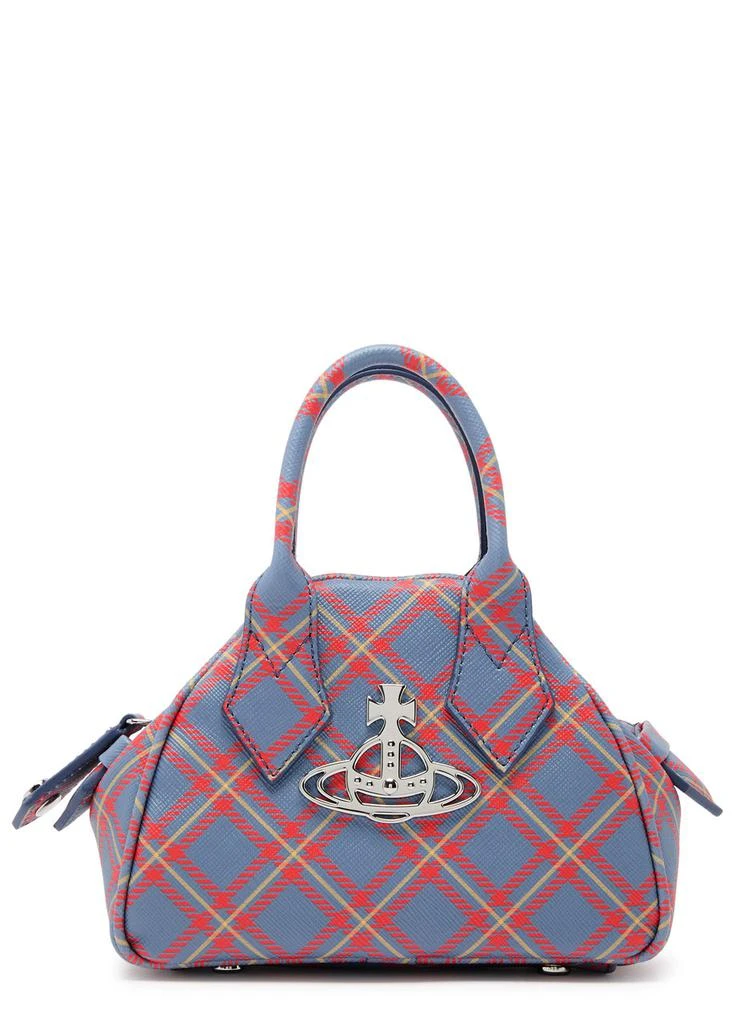 Vivienne Westwood Yasmine mini tartan leather top handle bag - Tote Bags - Save Extra 10% OFF ...