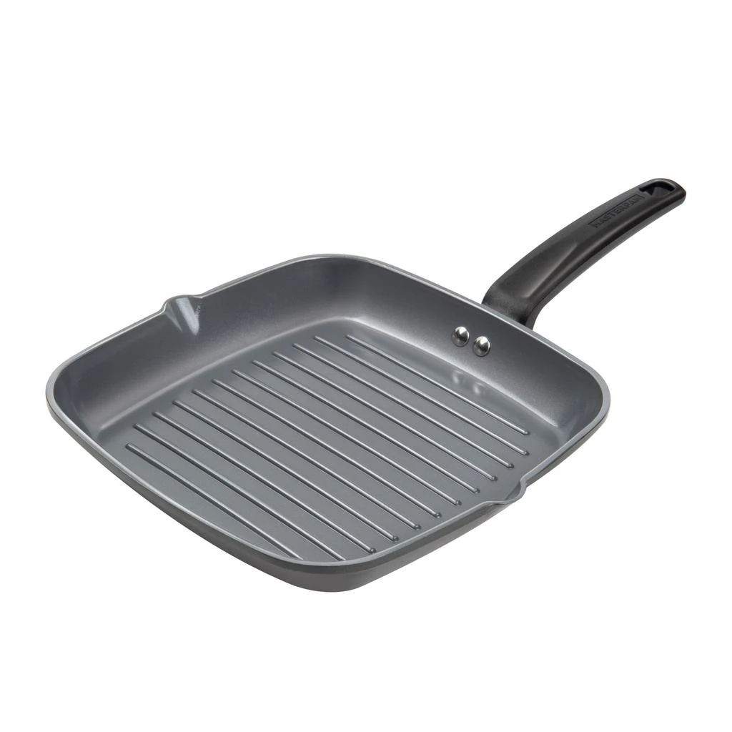 MASTERPAN Grill Pan, Healthy Ceramic Non-Stick Aluminium Cookware With ...