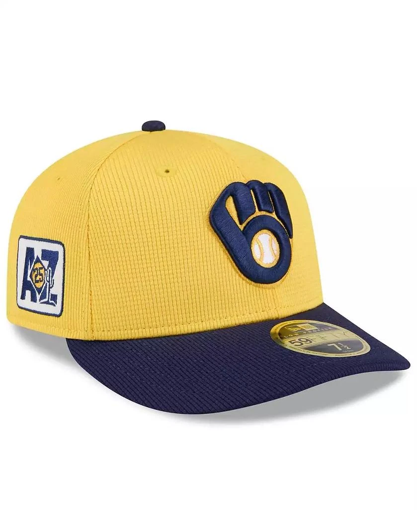 New Era Men's Gold/Navy Milwaukee Brewers 2025 Spring Training Low ...