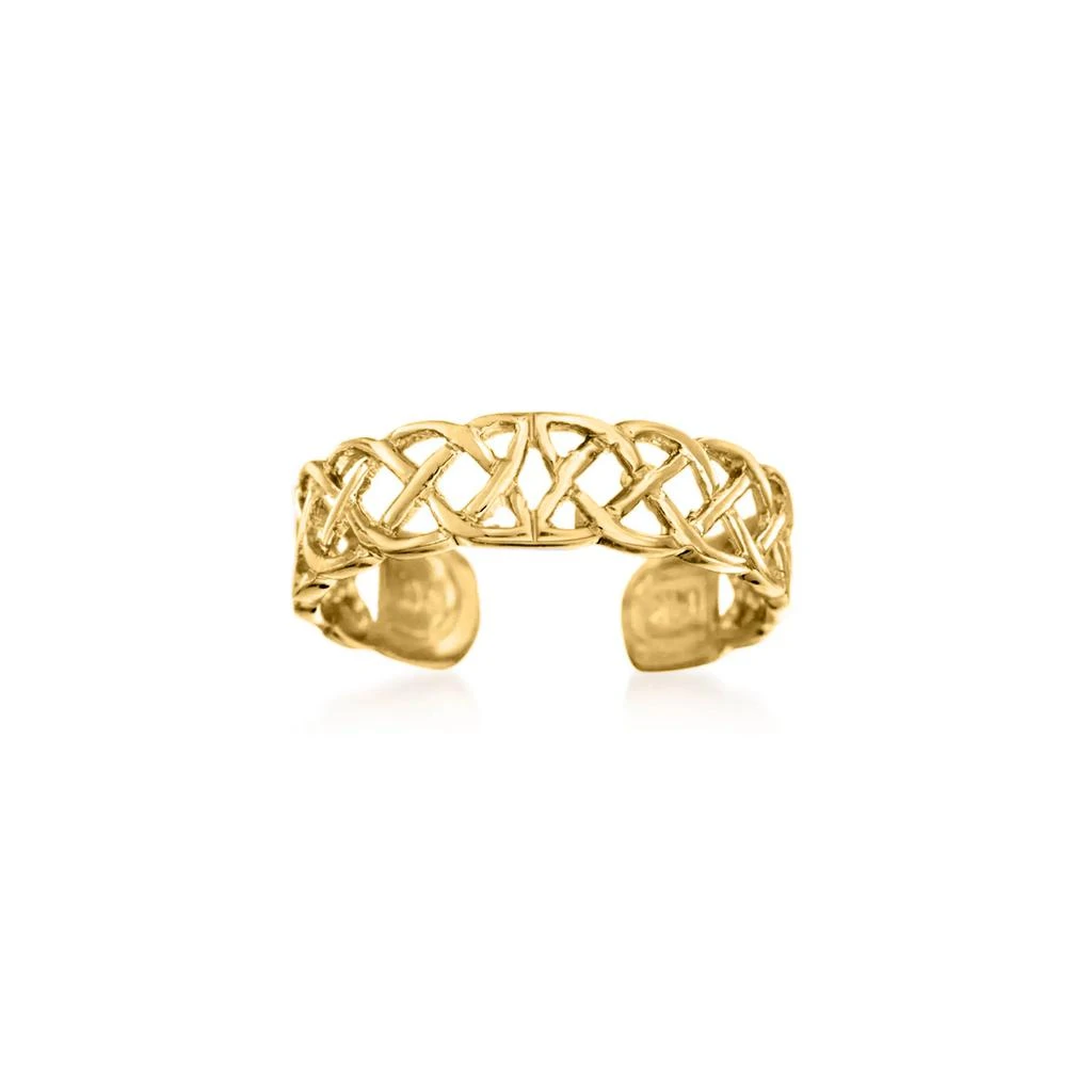 RS Pure Ross-Simons 14kt Yellow Gold Celtic Knot Toe Ring - Rings ...