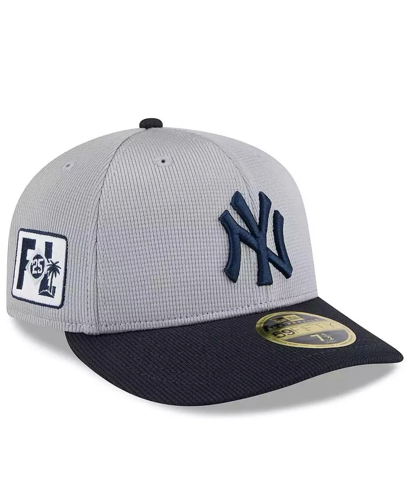 Shop Men's Gray/Navy New York Yankees 2025 Spring Training Low Profile ...