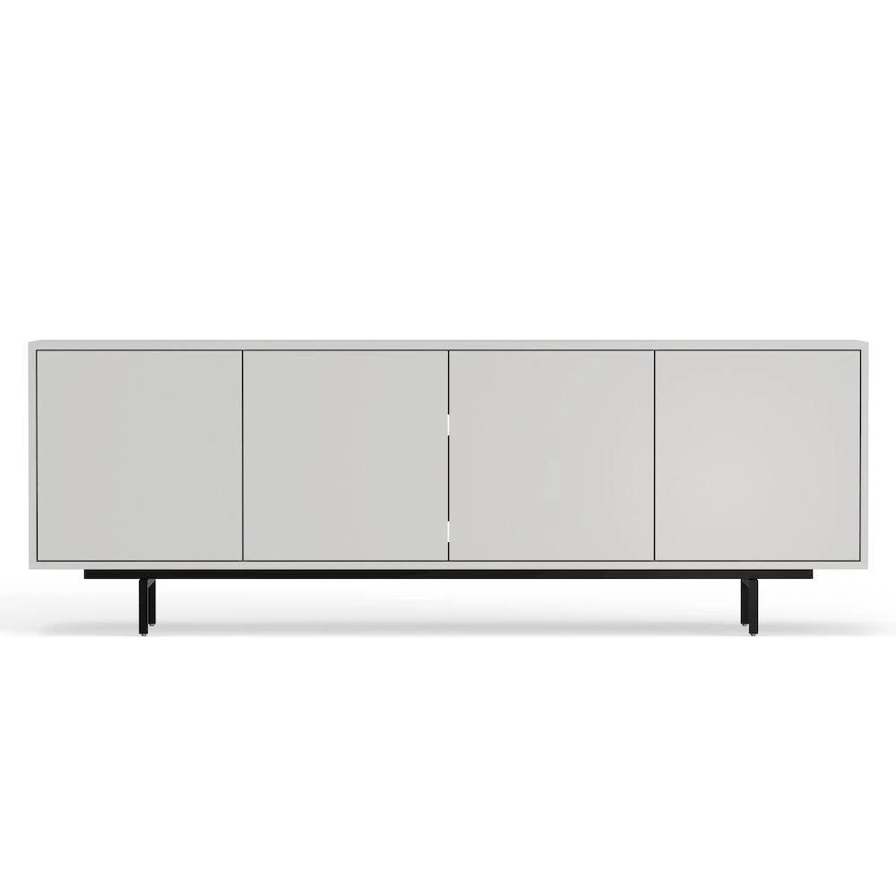 Shop Graysen White Laminate 4 Door TV Console on Sale at BeyondStyle ...