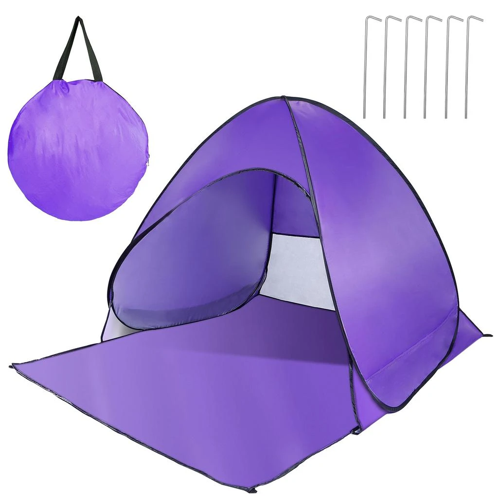 Global Bazaar Pop Up Beach Tent Sun Shade Shelter with Net Window ...