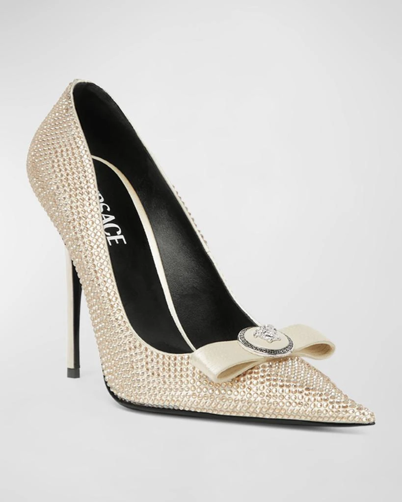 Versace Gianni Ribbon Crystal 110mm Pumps - High Heels - Free Shipping ...