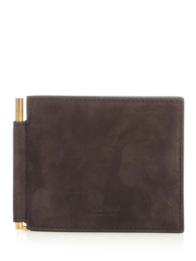 Tom Ford Tom Ford Logo-Embossed Bi-Fold Wallet - Wallets - Free ...
