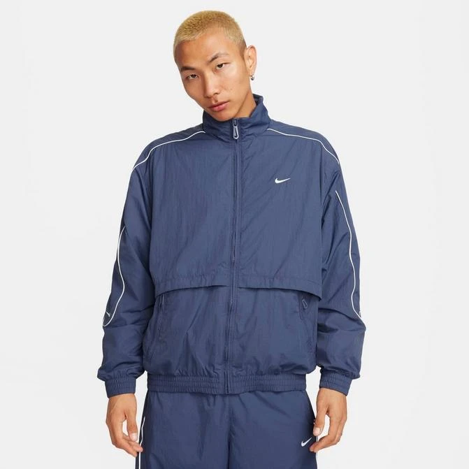 NIKE Men's Nike Sportswear Solo Swoosh Woven Track Jacket - Jackets ...