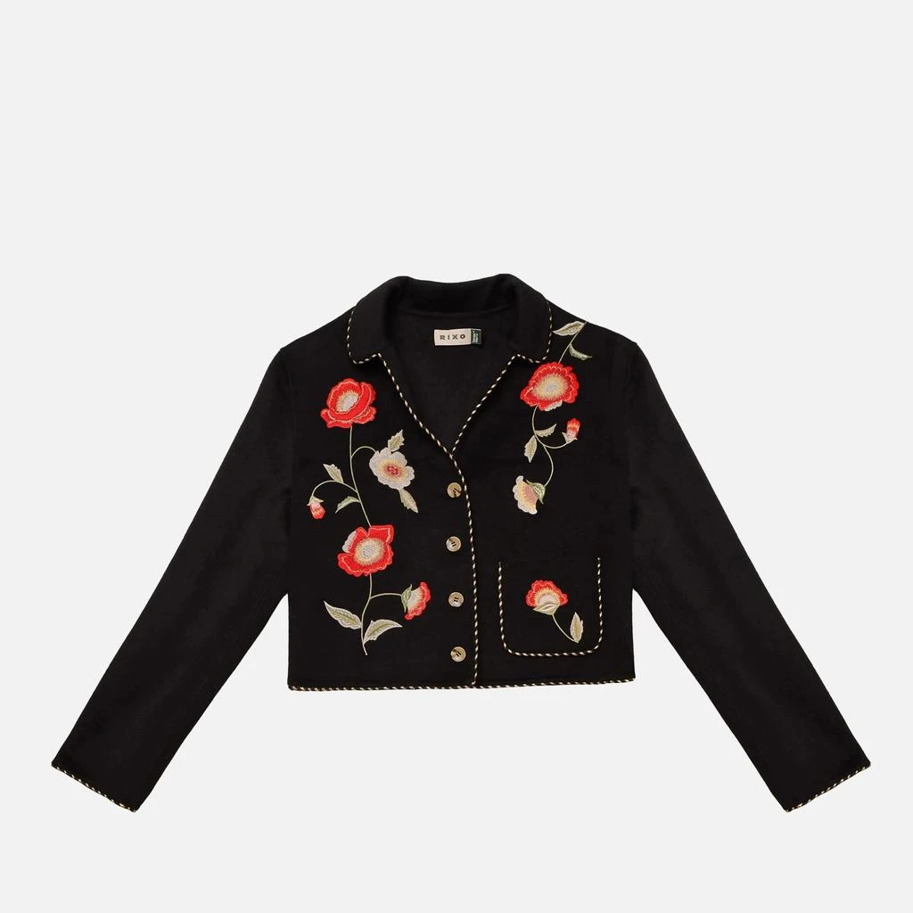 RIXO RIXO Sunday Embroidered Wool-Blend Jacket - BeyondStyle