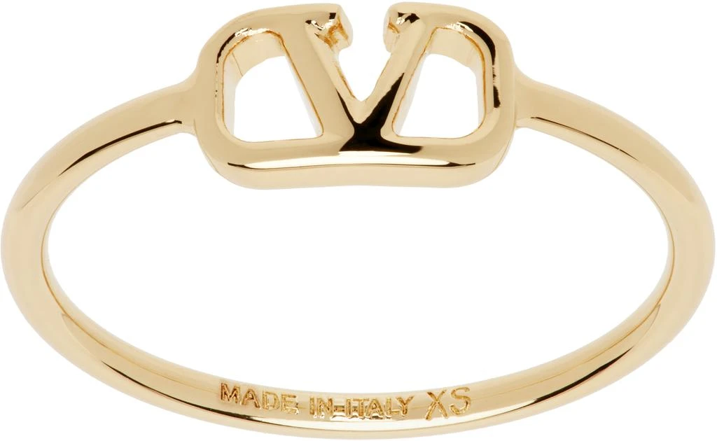 Valentino Gold VLogo Signature Ring - Fashion Accessories - BeyondStyle