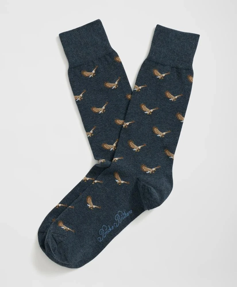 Brooks Brothers Cotton-Blend Eagle Socks - Accessories - Free Shipping ...