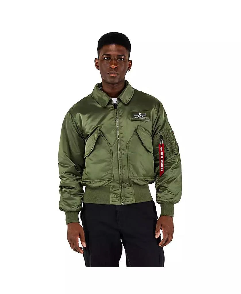 Alpha Industries Men's Alpha Cwu 45/P Flight Jacket - Jackets - Free ...