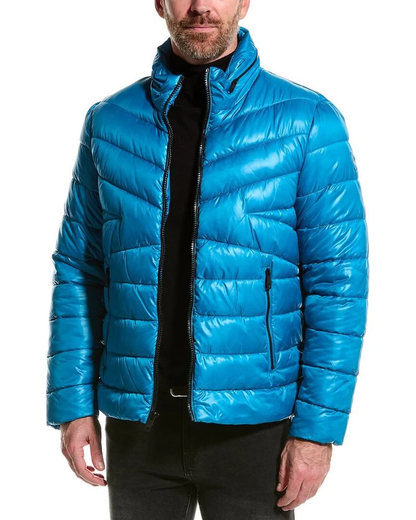 Kenneth Cole Mixed Quilted Packable Puffer Jacket - Coats - Free ...