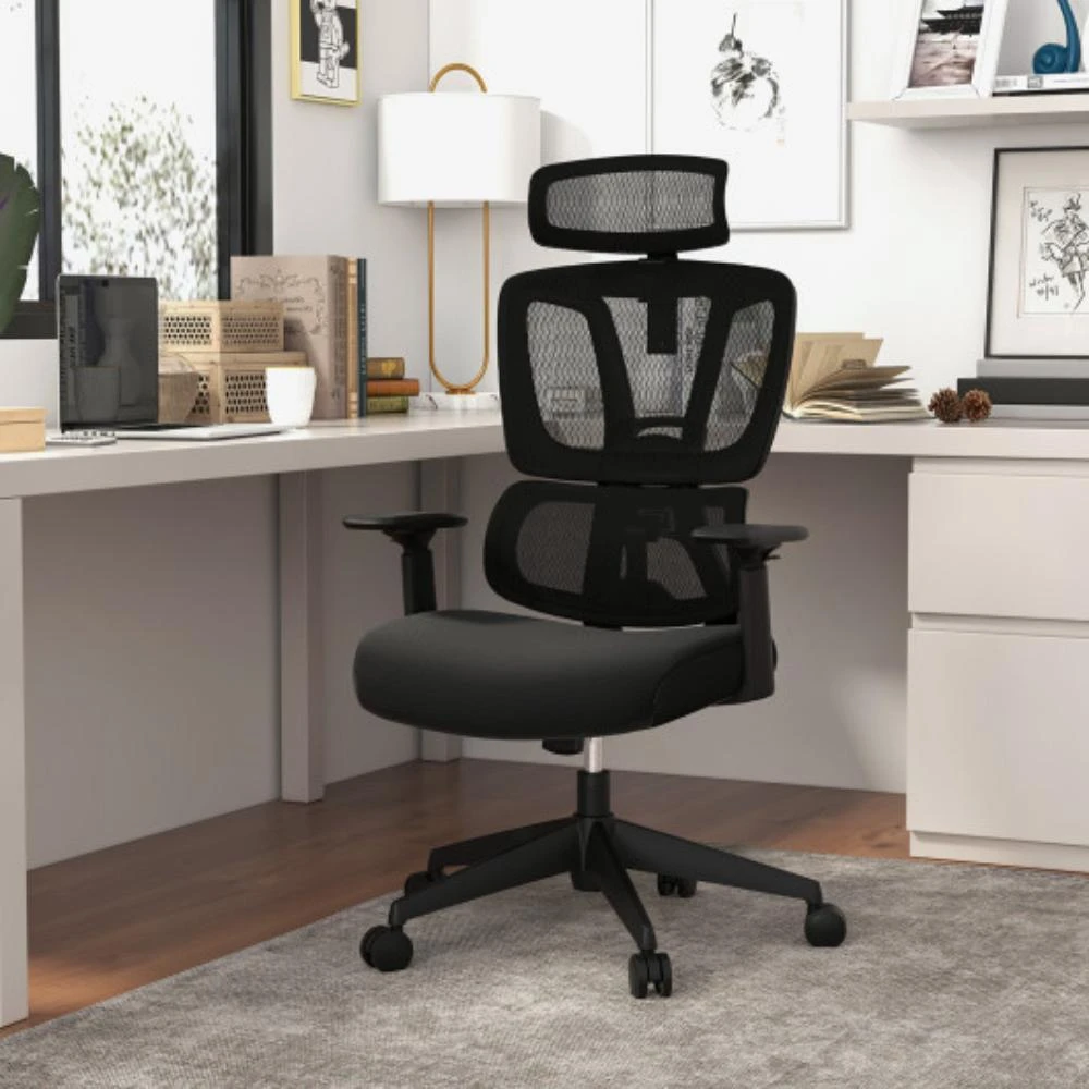Hivvago Ergonomic Office Chair with N Type Lumbar Support and ...