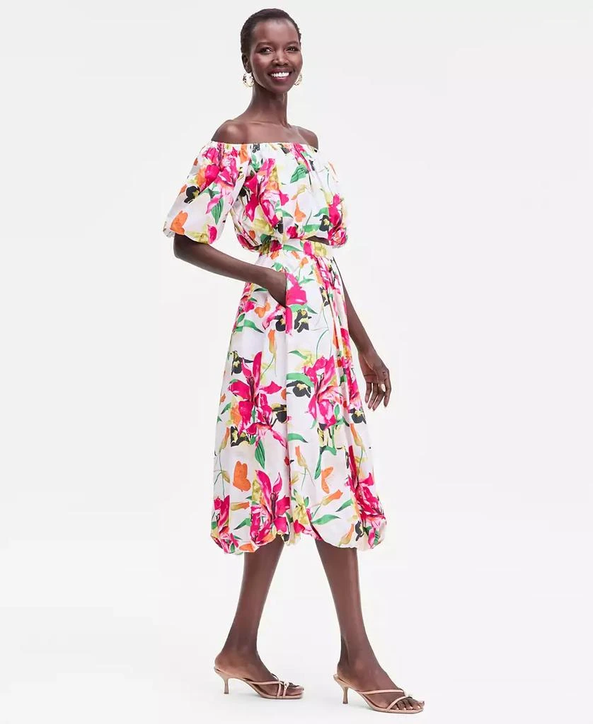 INC International Women's Off-The-Shoulder Bubble-Hem Top, Macy's ...