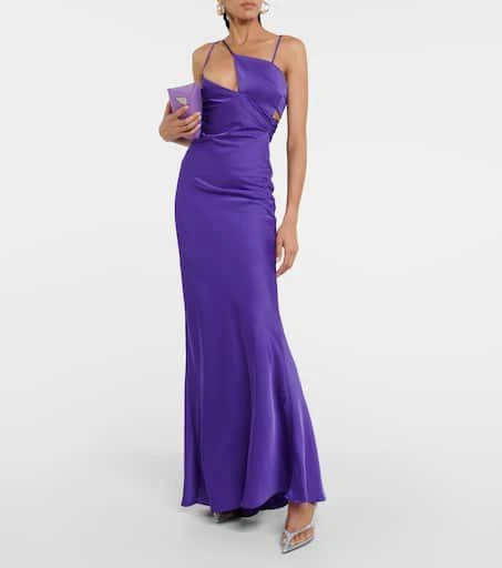 The Attico Melva satin slip gown - Dresses & Skirts - Free Shipping ...