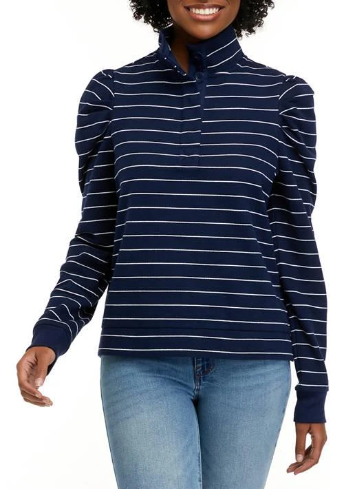 Crown & Ivy™ Ivy Womens Long Sleeve Puff Harper Top - Hoodies - BeyondStyle