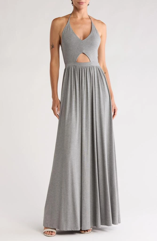 GO COUTURE Halter Neck Keyhole Maxi Dress - Dresses & Skirts - BeyondStyle