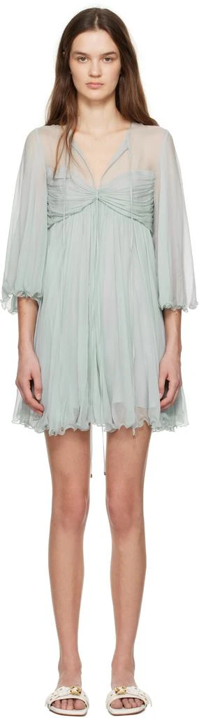 Chloé Gray Pleated Minidress - Dresses & Skirts - BeyondStyle