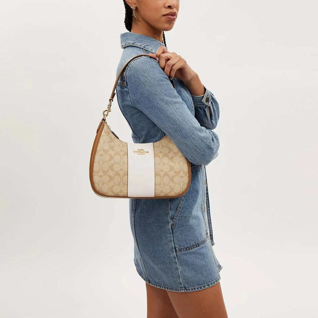 Coach Outlet Coach Outlet Teri Hobo In Signature Canvas With Stripe ...