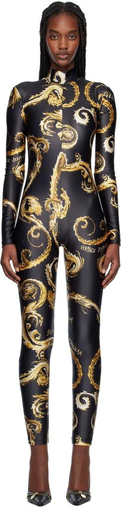 Shop Black & Gold Chromo Couture Catsuit on Sale at BeyondStyle – Get 70% Off Black & Gold ...