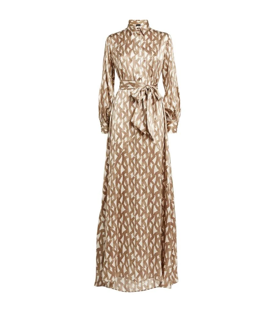 Kiton Silk Belted Maxi Dress - Dresses & Skirts - BeyondStyle