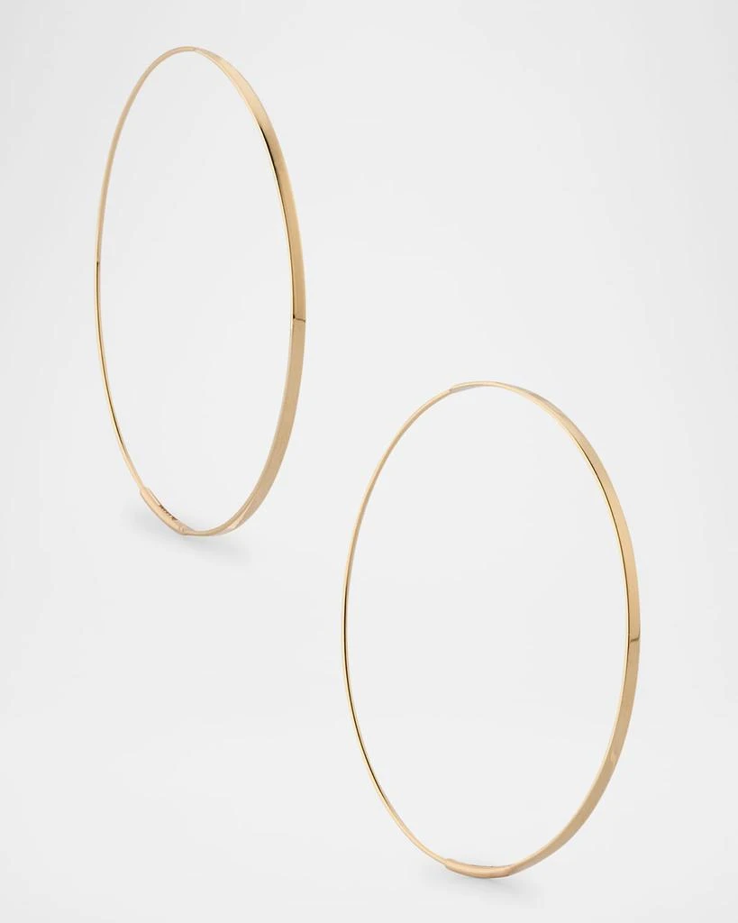 LANA 50mm Medium Flat Magic Hoop Earrings in 14K Yellow Gold - JEWELRY ...