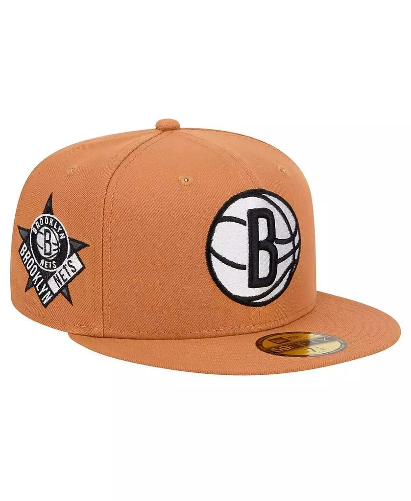 New Era Men's Tan Brooklyn Nets Color Pack 59FIFTY Fitted Hat - Hats ...