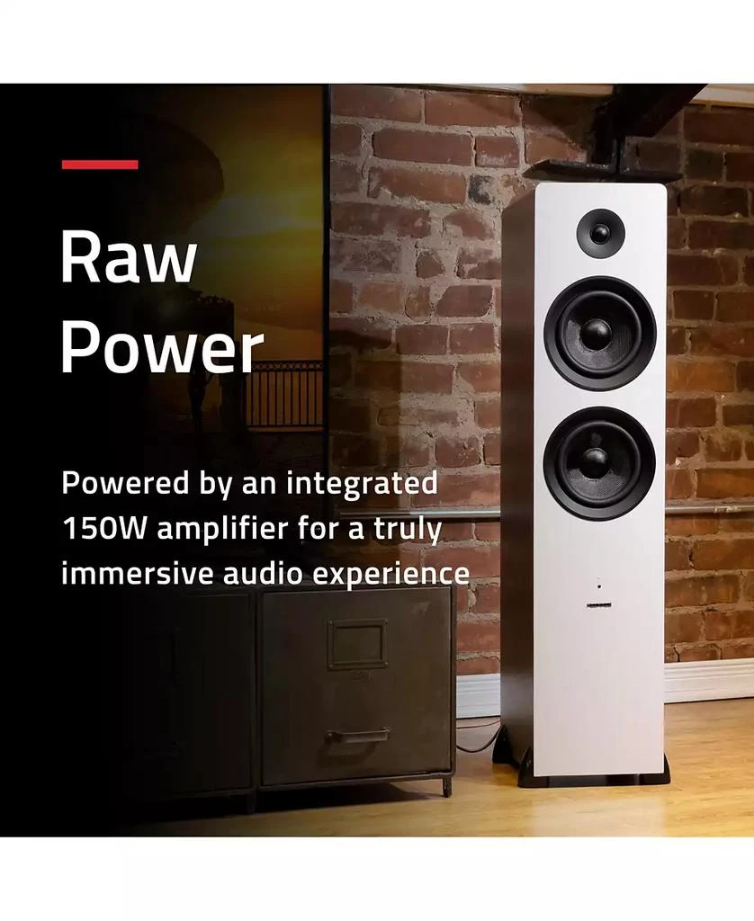 Fluance Ai81 Powered Floorstanding Speakers (Bamboo), DB10 10" Powered ...