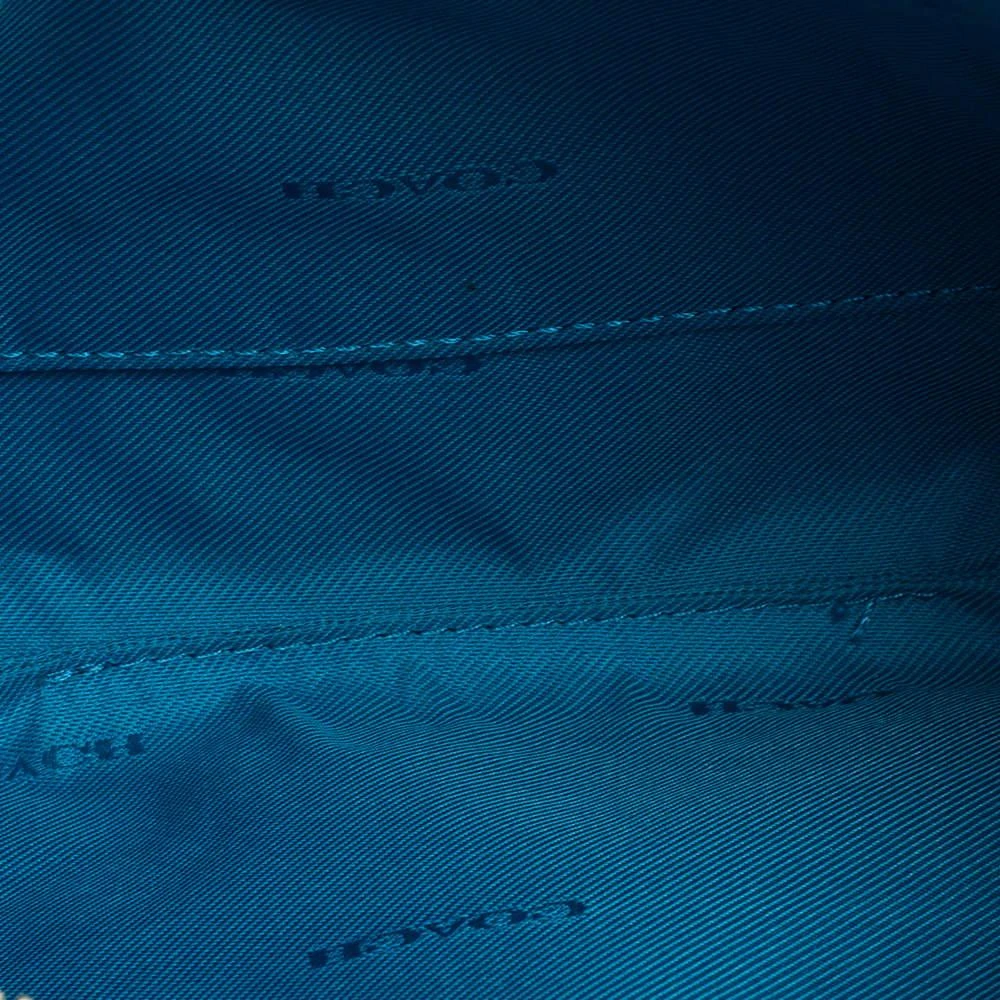 Coach Coach Teal Blue Leather Crosby Double Zip Crossbody Bag ...