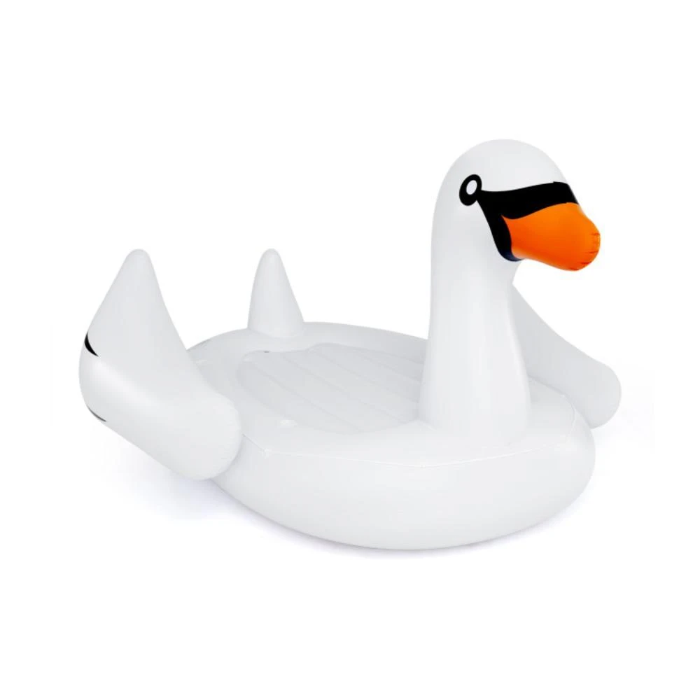 Shop Giant Inflatable Swan Floating Island 4-Person Pool Float with 4 ...