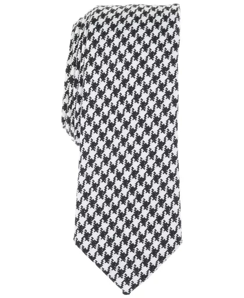 Bar III Men's Metallic Houndstooth Tie, Created for Macy's - Ties ...