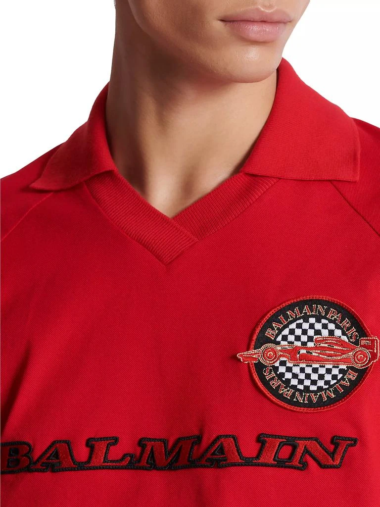Shop Balmain x Formula 1 Cotton Polo Shirt on Sale at BeyondStyle – Get ...