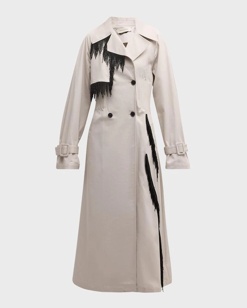 Hellessy Ronan Embellished Corset Long Trench Coat - Coats - Free ...