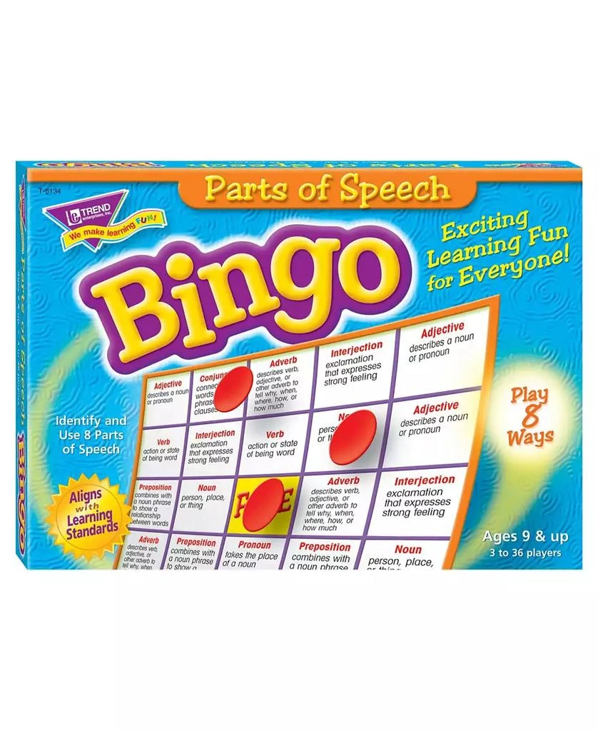 Trend Enterprises Parts of Speech Bingo Game - BABY & KIDS - BeyondStyle Trend Enterprises Parts of Speech Bingo Game - BABY & KIDS - BeyondStyle