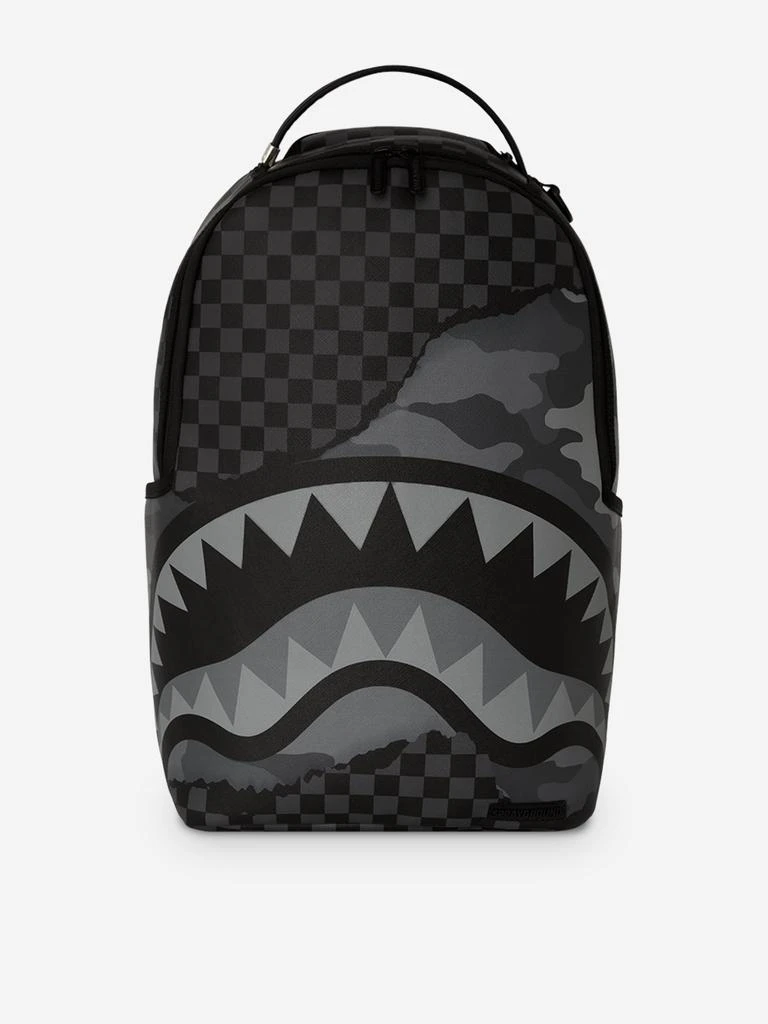 Sprayground Sprayground Kids Split Up Camo Tear Backpack in Black (44cm ...