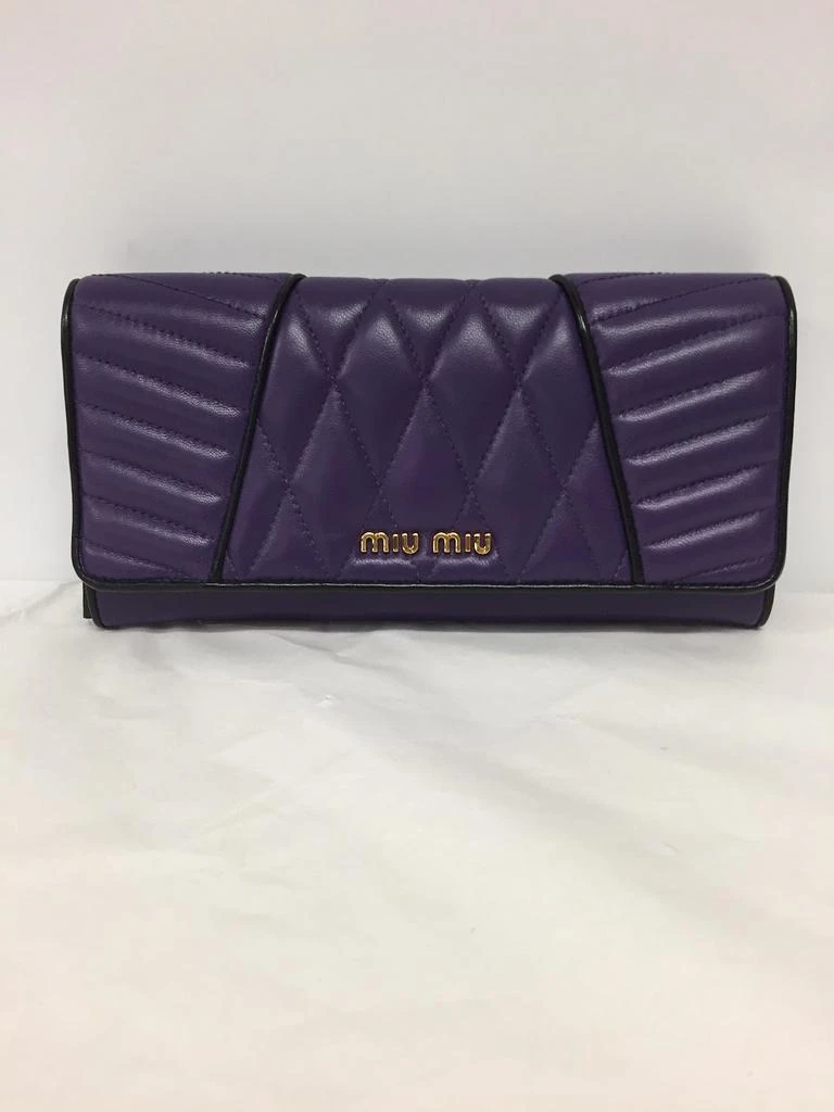 Miu Miu Quilted Leather Wallet - Wallets - BeyondStyle