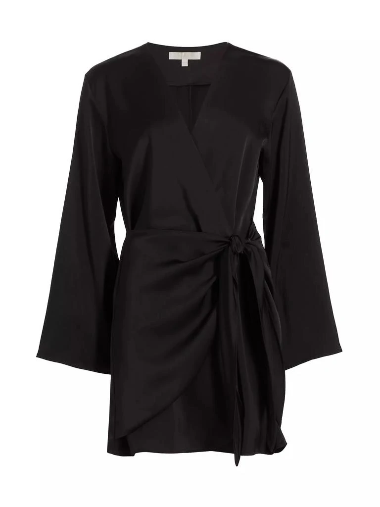 Wayf Sally Satin Wrap Dress - Dresses & Skirts - BeyondStyle