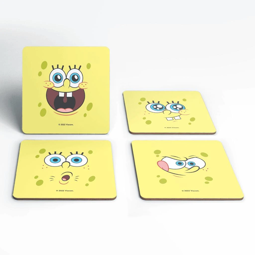 Original Hero Spongebob Squarepants Spongebob Faces Coaster Set ...