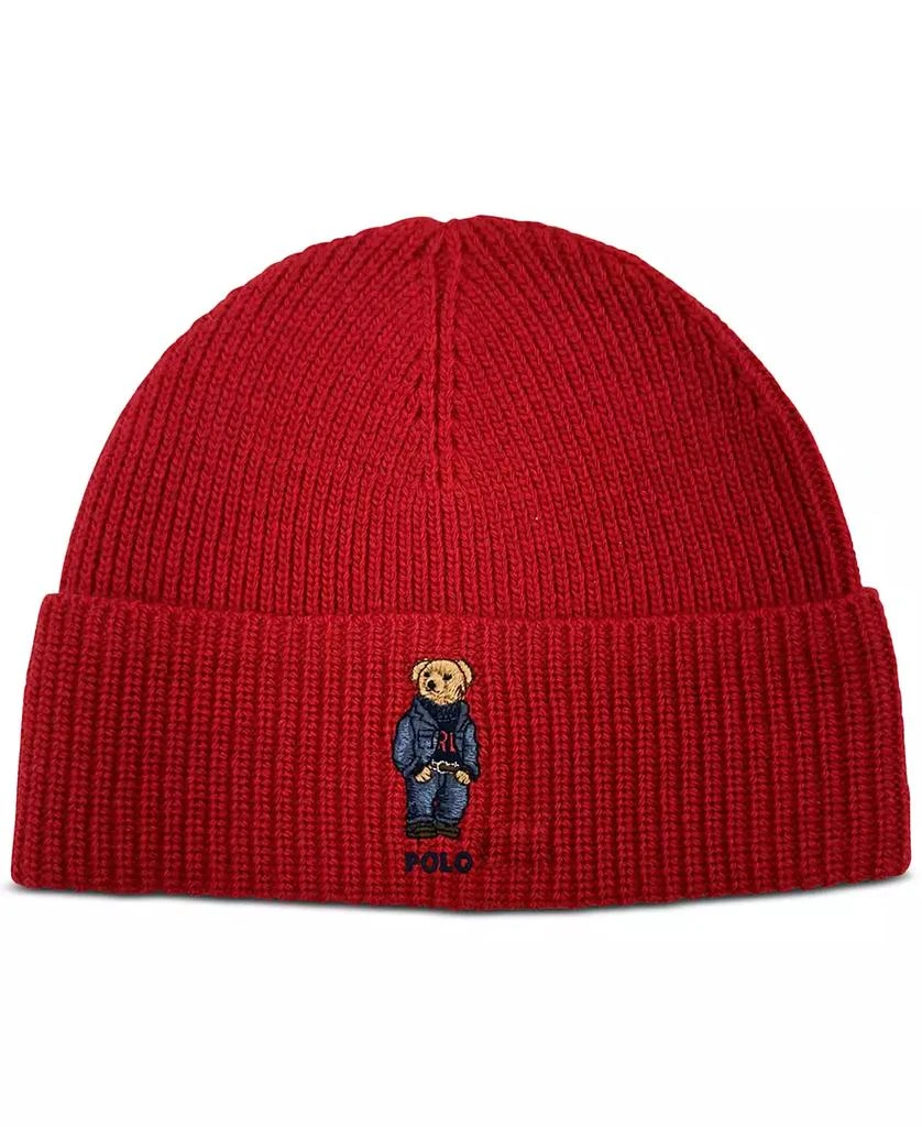 Polo Ralph Lauren Men's Embroidered Bear Cuff Hat - Hats - Free ...
