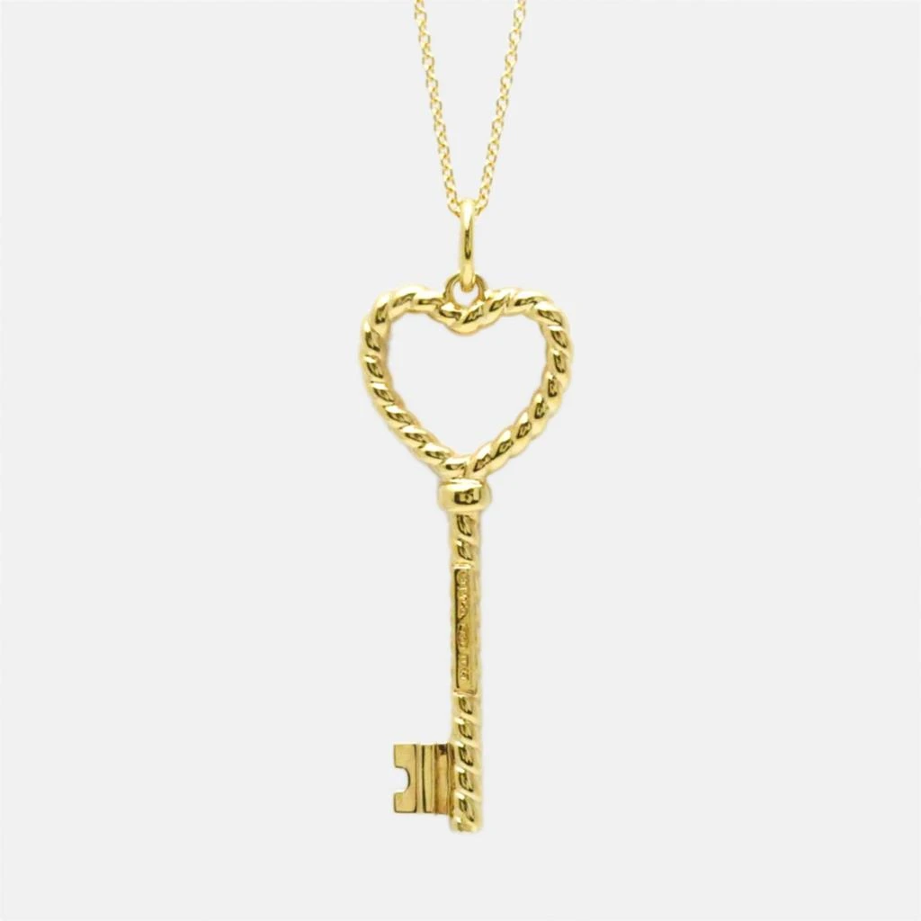 Tiffany & Co. Tiffany & Co. Twisted heart key 18K Yellow Gold Necklace ...