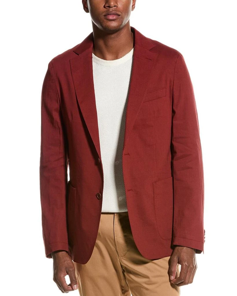 Hugo Boss BOSS Hanry Slim Fit Linen-Blend Blazer - Parkas - Free Shipping - BeyondStyle