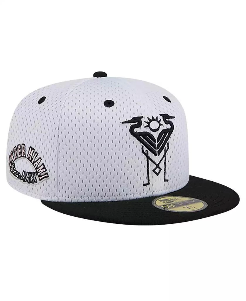 New Era Men's White Inter Miami CF Throwback Mesh 59FIFTY Fitted Hat ...