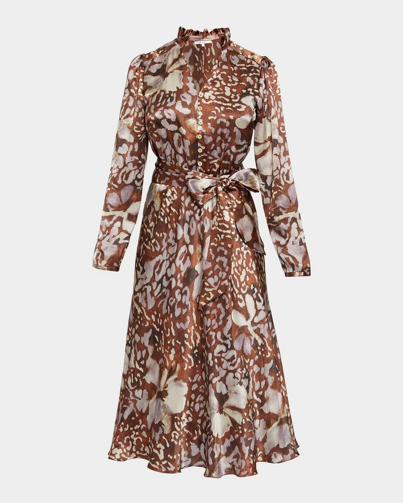 Santorelli Irina Abstract-Print Midi Shirtdress - Dresses & Skirts ...